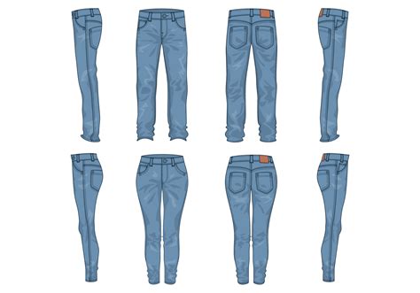 Blue Jeans Vector 131835 Vector Art At Vecteezy