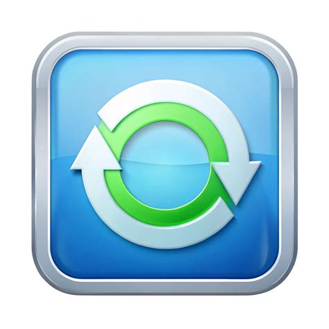 Modern Refresh Button With Blue And Green Circular Arrows Ideal For