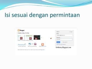 Cara membuat blog | PPTX