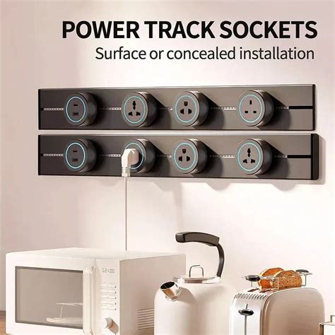 Rainbownhome Kitchen Hidden Wall Socket Power Rail