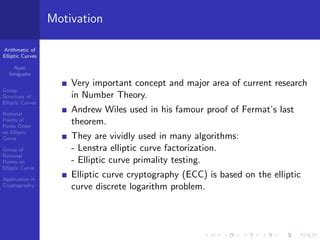 Elliptic Curve Cryptography Arithmetic Behind PPT