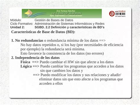 Unidad 2 Gestión De Bases De Datos Los Sistemas Gestores De Bases De