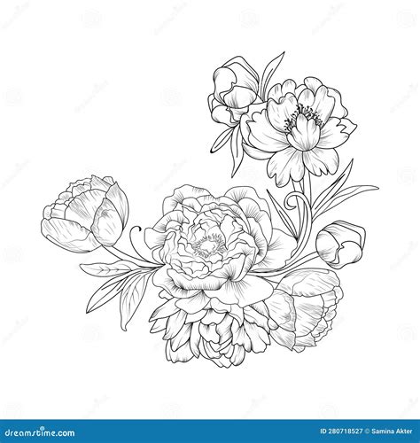 Aesthetic Flower Coloring Pages Easy Flower Coloring Pages Doodle