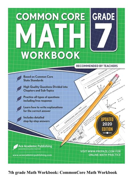 Ppt 7th Grade Math Workbook Commoncore Math Workbook Powerpoint