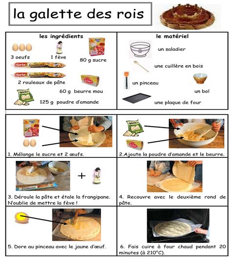 Imprimer La Recette De La Galette Des Rois Recette Galette Des Rois