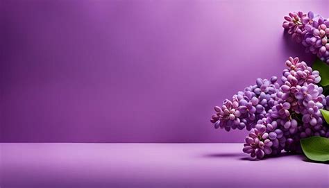 Solid Lilac Background Premium Ai Generated Image