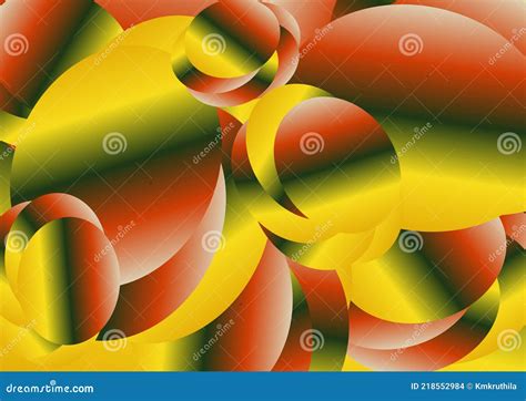 Abstract Red Yellow And Green Gradient Shapes Background Illustrator Stock Vector Illustration