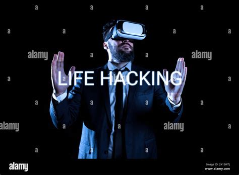 Conceptual Caption Life Hacking Business Idea Simple And Clever Techniques In Accomplishing