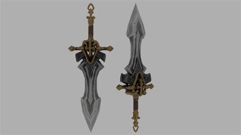Stylised Sword Game Ready Low Flippednormals