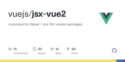Github Vuejs Jsx Vue Monorepo For Babel Vue Jsx Related Packages
