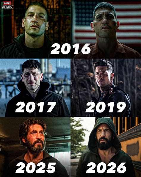 Jon Bernthals Frank Castle Throughout The Years
