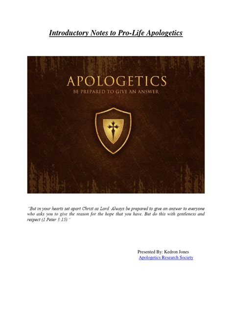 Introductory Notes On Pro Life Apologetics Pdf Fertilisation