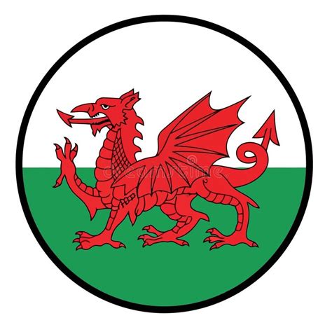 Vector Art Of Welsh Flag With A Red Dragon Representing Wales Its