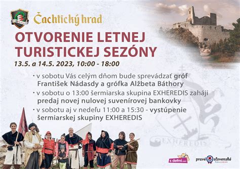 otvorenie letnej turistickej sezóny na Čachtickom hrade trenčín región