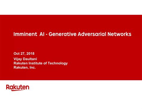 imminent ai generative adversarial networks ppt