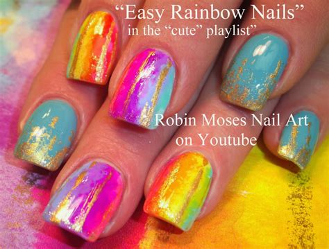 Nail Art By Robin Moses Watercolor Art Watercolor Nail Art