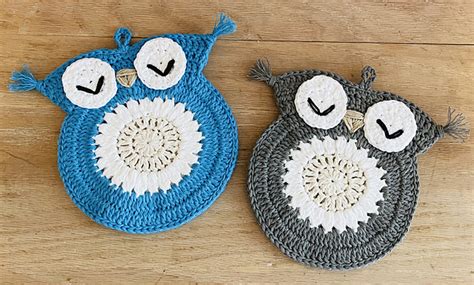 Ravelry Owl Potholder Or Hotpad Pattern By Kim Howard