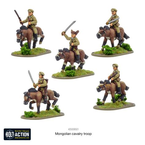 Warlord Games Bolt Action Korean War Mongolian Cavalry Troop 1 56