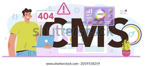 Cms Typographic Header Content Management System Stock Vector Royalty Free 2059558259