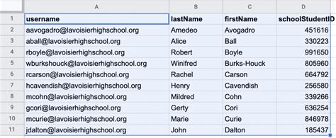Create Multiple Student Accounts By Importing A Csv File