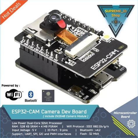 Jual Jual Esp32 Cam Ov2640 Camera Esp 32 Dev Board Wifi Bluetooth