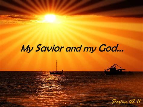 Psalms 42 11 My Savior And My God Powerpoint Church Sermon Powerpoint