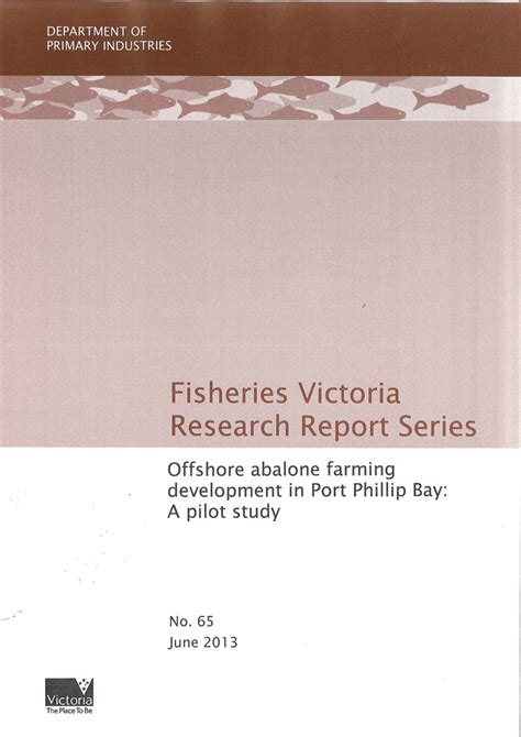 Pdf Offshore Abalone Farming Development In Port Phillip Bay A Pilot