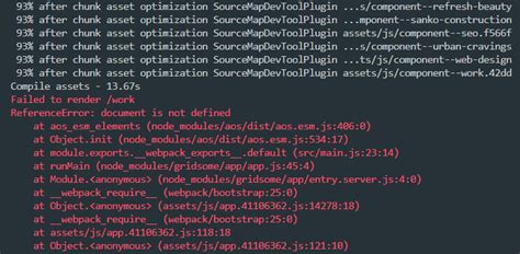 Gridsome Fails At Build Using AOS Issue 617 Gridsome Gridsome GitHub