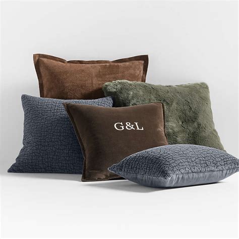 Deep Brown 20x20 Washed Organic Cotton Velvet Throw Pillow Cover