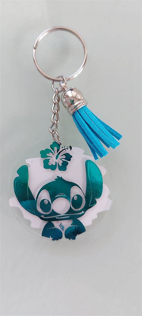 Lilo Keychain Stitch Keychain Lilo And Stitch Keychain Stitch Key Ring Lilo And Stitch Etsy