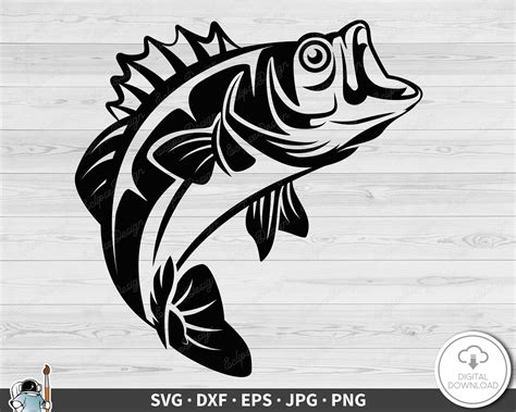 Crossed Fish Hooks Svg Bass Fishing Svg Fishing Hook Svg Vector Cut