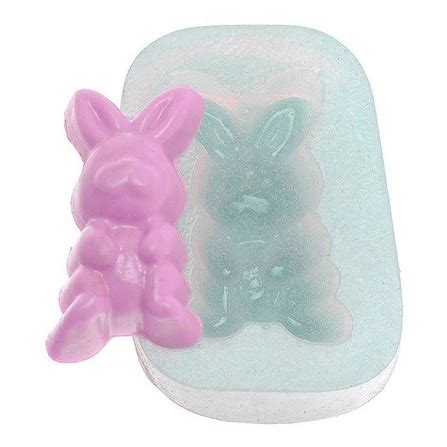 Molde De Silicone 005 Coelho Agachadinho Pascoa Flexarte Shopee