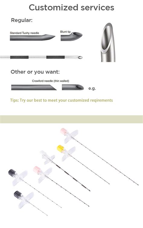 Epidural Needle Types