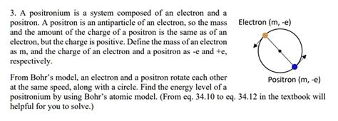 Solved A Positronium Is A System Composed Of An Electron And Positron