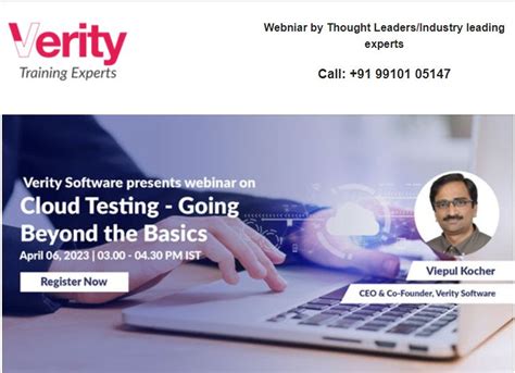Step In Forum On Linkedin Cloudtesting Webinar Veritysoftware Learnfromexperts Testingwebinar…