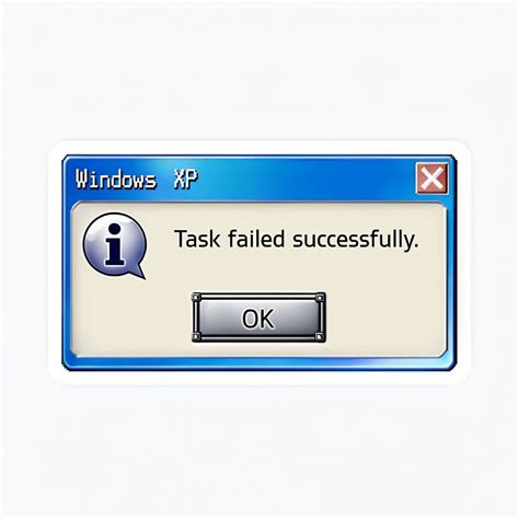 Retro Windows Xp Pop Up Dialog Box Icon Sticker Playground