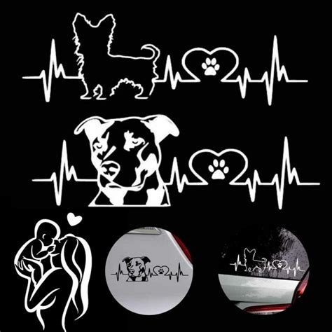 Pitbull Cartoon Dog Vinyl Decal Cool Decorative Ca Grandado