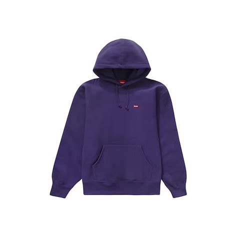 Supreme Small Box Hooded Sweatshirt Fw22 Purplesupreme Small Box