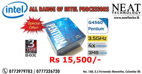 Intel G Pentium Processor LGA GHZ MB Cache LankaMarket