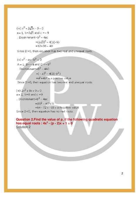 Icse Class 10 Maths Exercise 5b Quadratic Equation