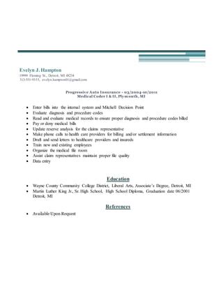 Evie Resume Doc