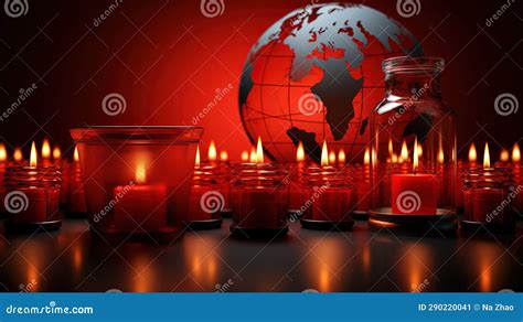 World Aids Day Campaign Illustrationai Generated Stock Illustration