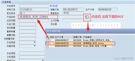 sap 在ooalv中选中数据 然后带到 screen对应字段中去 自动带出屏幕字段信息 sap alv 双击某一行dump csdn博客