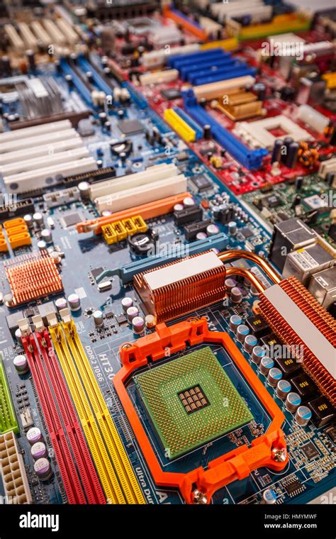 Technology Background With Computer Processors Cpu Concept Stock Photo Alamy