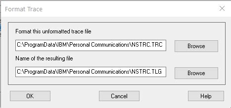 How To Generate The IBM Personal Communication Trace With TCP IP
