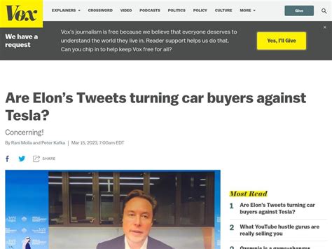 Vox “twitter Has Been A Disaster Since Elon Musk Bought The Company