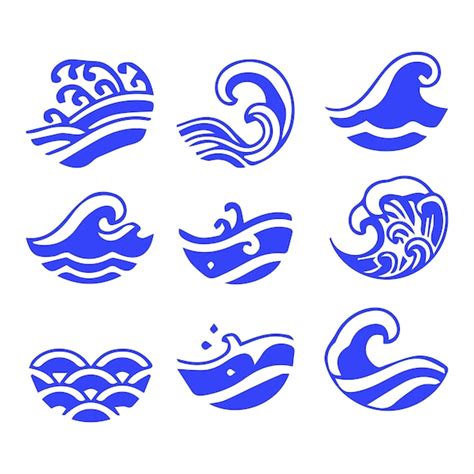Premium Vector Wave Icon Logo
