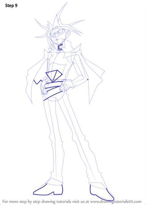 Learn How To Draw Dark Yugi From Yu Gi Oh Yu Gi Oh Step By Step