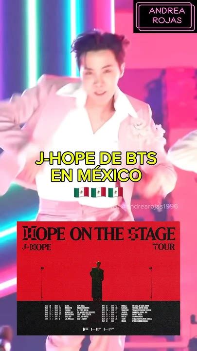 J Hope De Bts Concierto En MÉxico Palacio De Los Deportes Cdmx 22 Y 23 De Marzo Kpop Bts