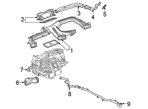 Chevrolet Corvette Instrument Panel Air Duct Inner 23428537 GM
